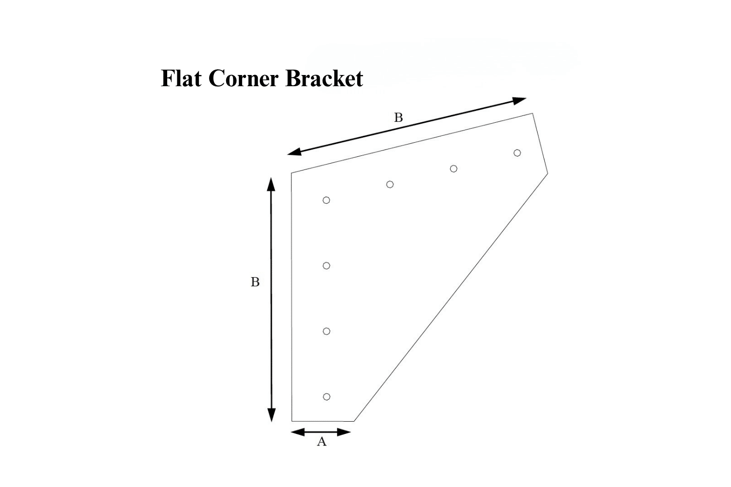 Flat Corner Brackets | Metal Carport Supplies